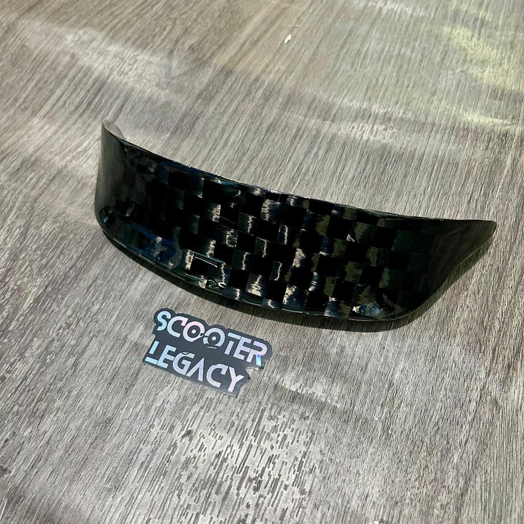 Jual Visor Minishield Carbon Kevlar Motif Catur Spread Tow Original ...