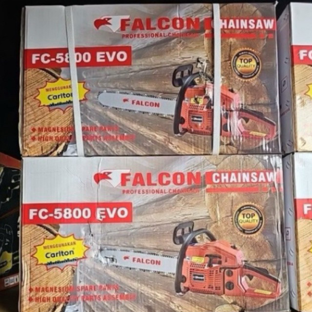 Jual Chainsaw / Senso Falcon Evo 5800 Laser 22 Inch Hardnose | Shopee ...