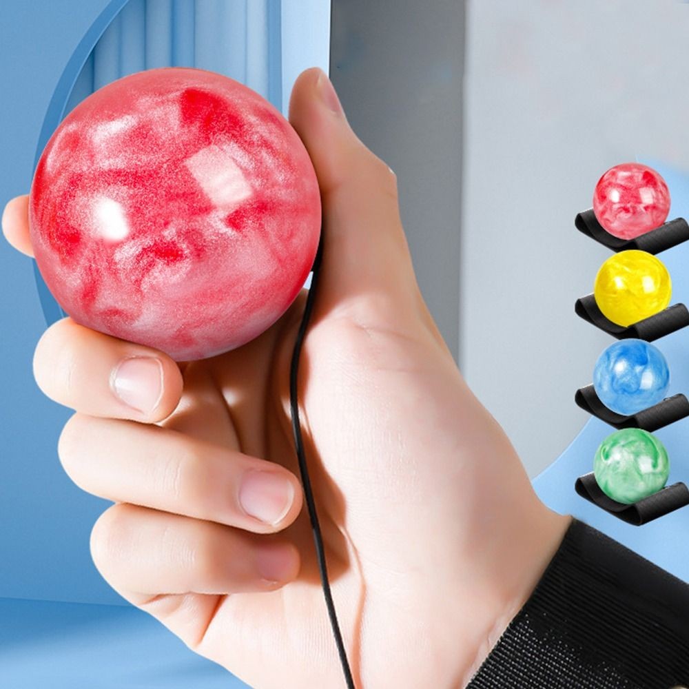 Jual Rubber Return Sponge Ball Game Exercises Hand Throw Back Ball ...