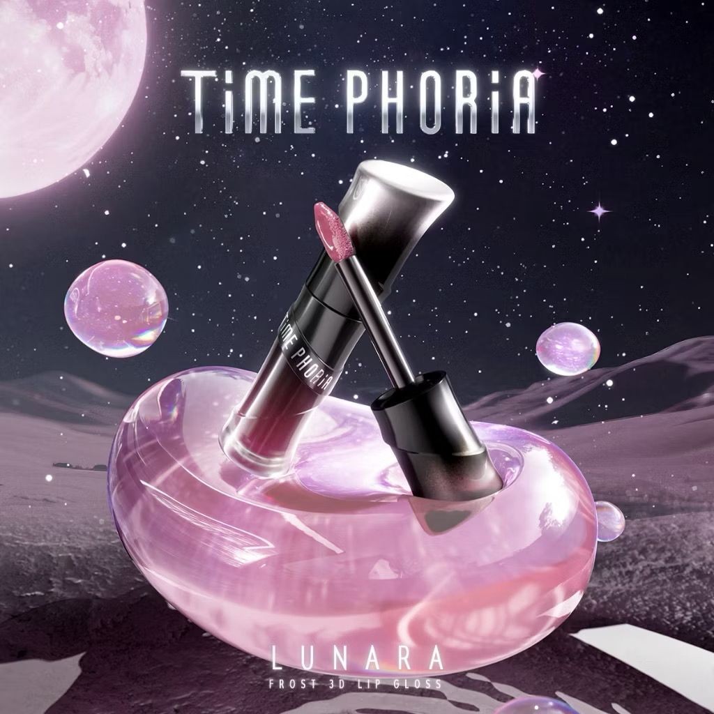 Jual TIME PHORIA - Lunara Frost 3D Lip Gloss Lipstick 4ml BPOM | Shopee ...