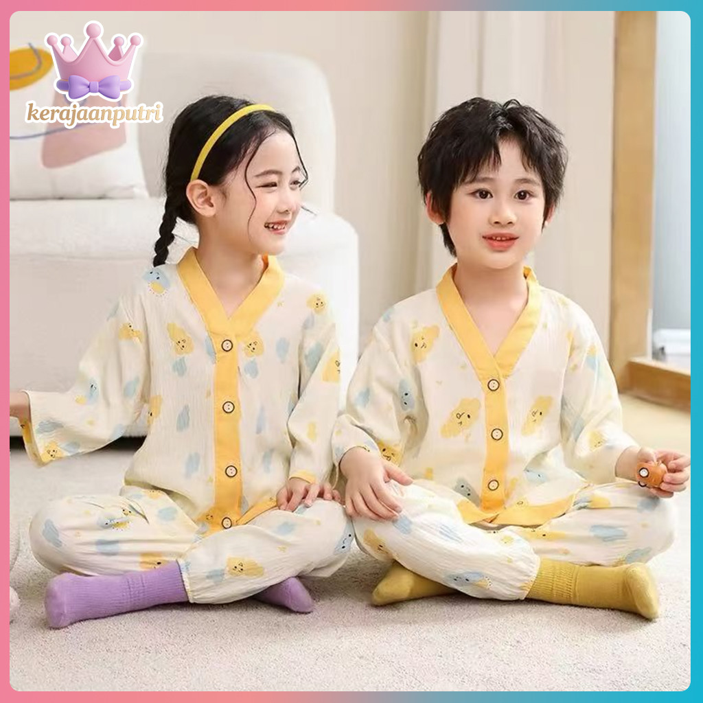Jual Piyama Anak Usia 1-8Tahun - Motif Lucu Bahan Lembut & Adem, Nyaman ...