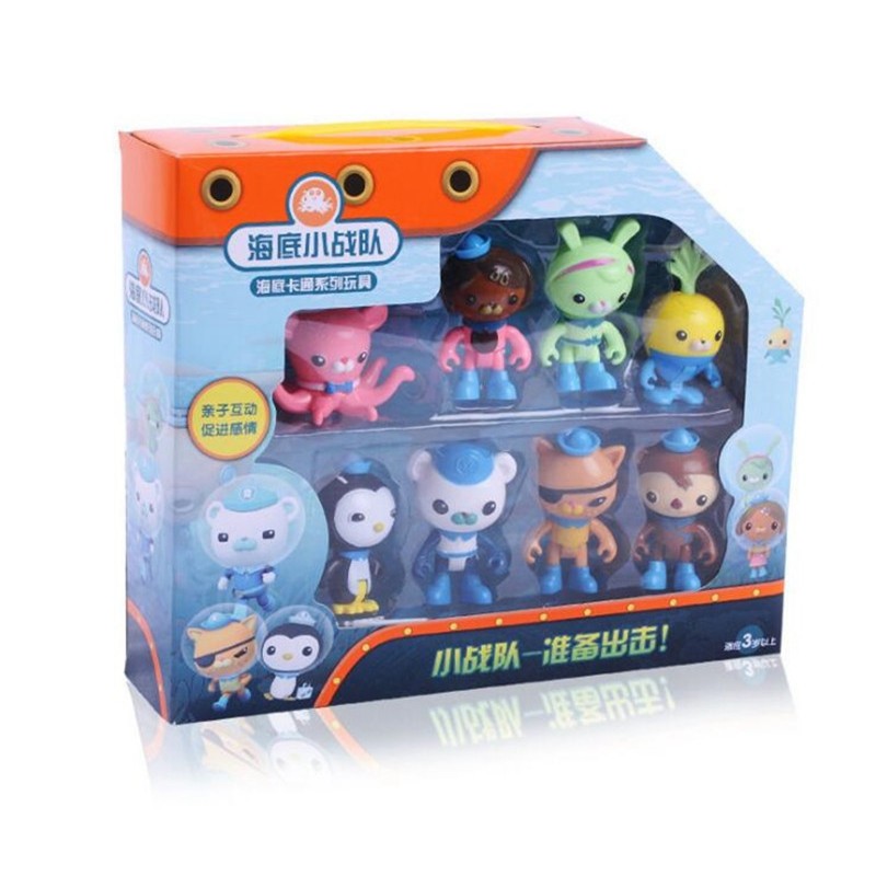 Jual 8PCS Set Anime Cartoon The Octonauts Action Figure Toy Captain ...