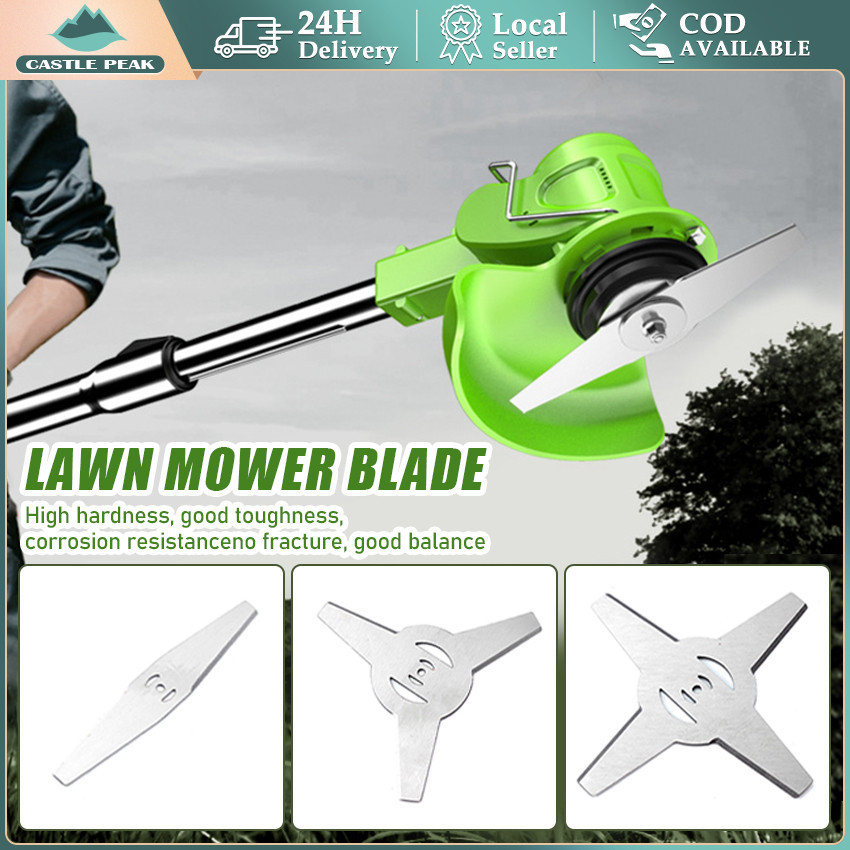 Jual Mata Pisau Mesin Potong Rumput Gendong Cordless Besi Steel Panjang ...