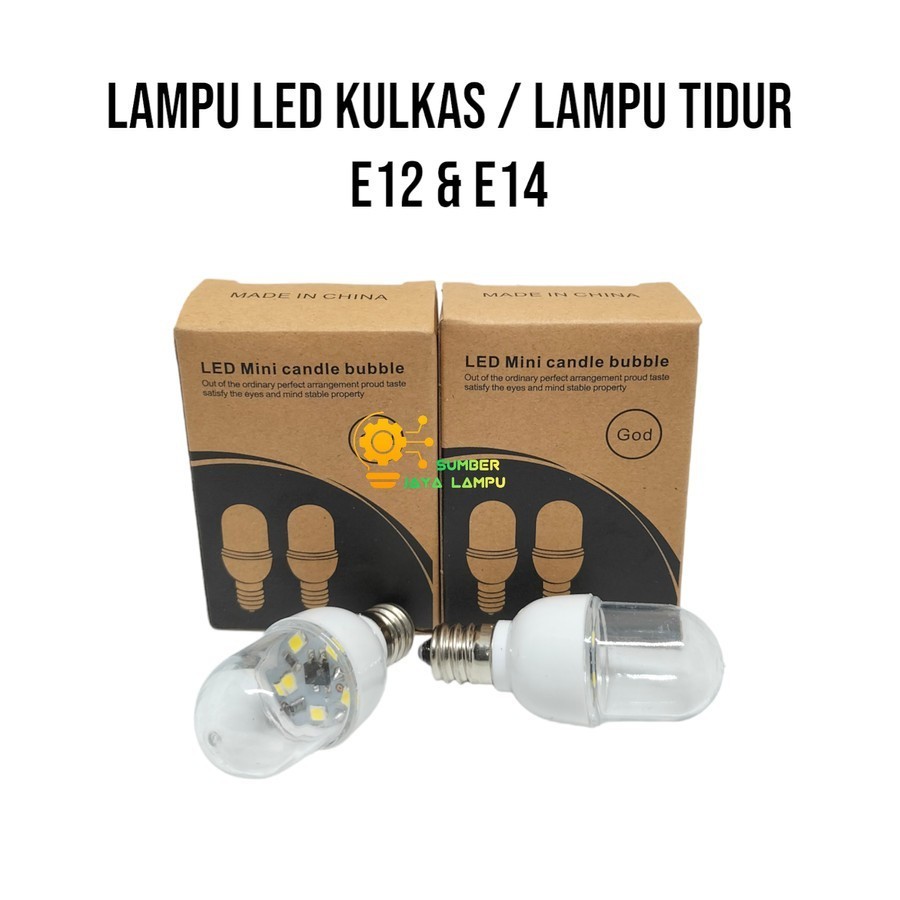 Jual Lampu Kulkas LED E12 E14 Cahaya Putih / Kuning | Shopee Indonesia