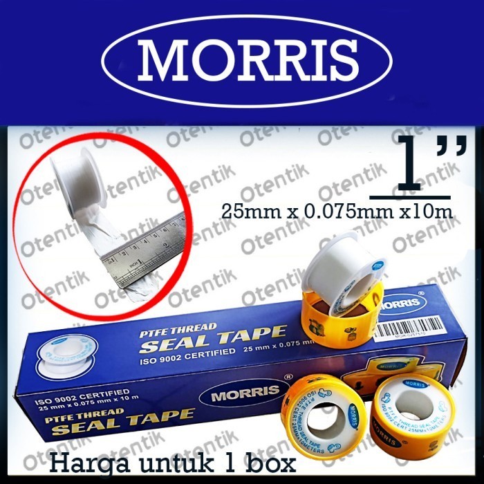 Jual MORRIS SEALTAPE 1" ISOLASI PIPA KERAN AIR 1 INCHI 10 METER - SEAL ...