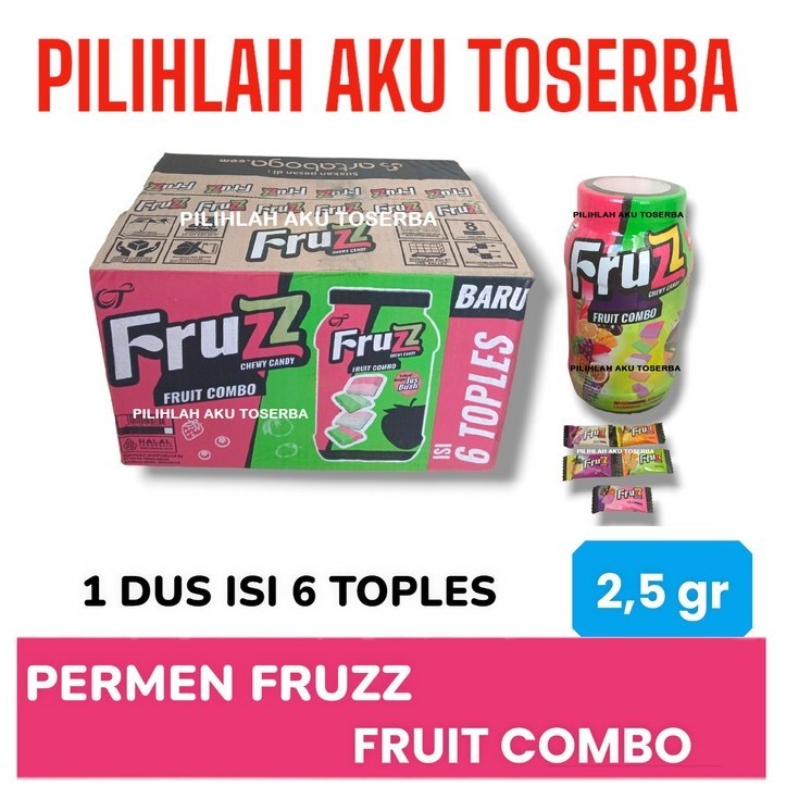Jual Permen FRUZZ Fruit Combo KEMASAN TOPLES - ( HARGA 1 DUS ) | Shopee ...