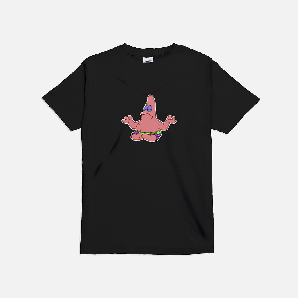 Jual LVS - Kaos Karakter Spongebob "Patrick Meditate" Cotton Combed 24S ...