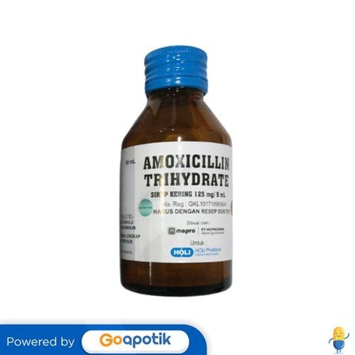 Jual Amoxicillin Holi 125 Mg/5 Ml Dry Syrup 60 Ml | Shopee Indonesia