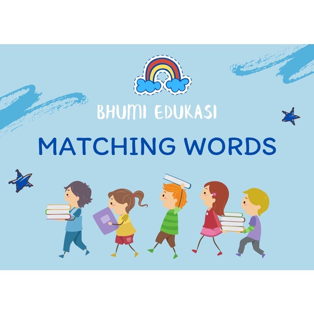 Jual WORKSHEET MATCHING WORDS / MEMASANGKAN KATA DENGAN GAMBAR | Shopee ...
