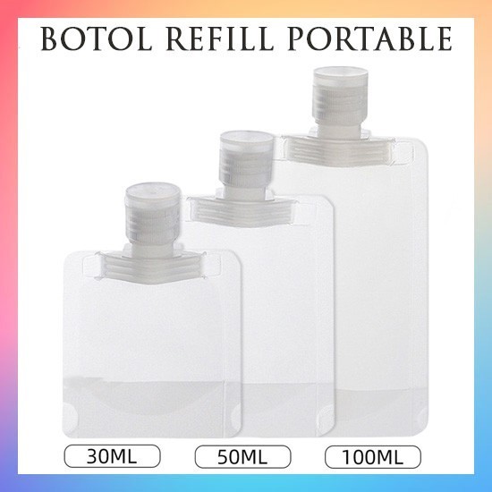 Jual Botol Refill Tempat Isi Ulang Sabun Shampo Cair Travel Botol ...