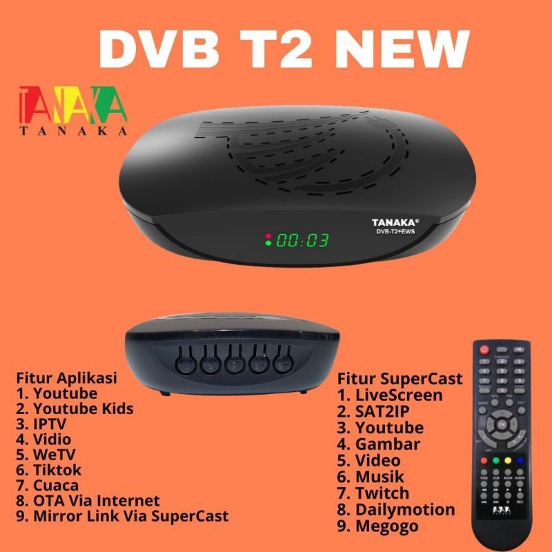 Jual SET TOP BOX T2 NEW TANAKA ( FITUR TERBARU) | Shopee Indonesia