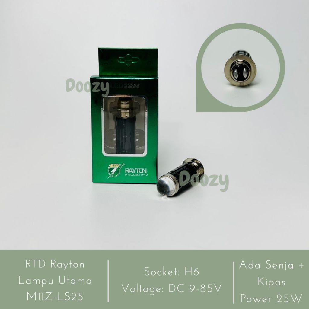Jual SP23SA Lampu Utama Socket H6 RTD Rayton Tipe M11Z - LS25 Cahaya ...