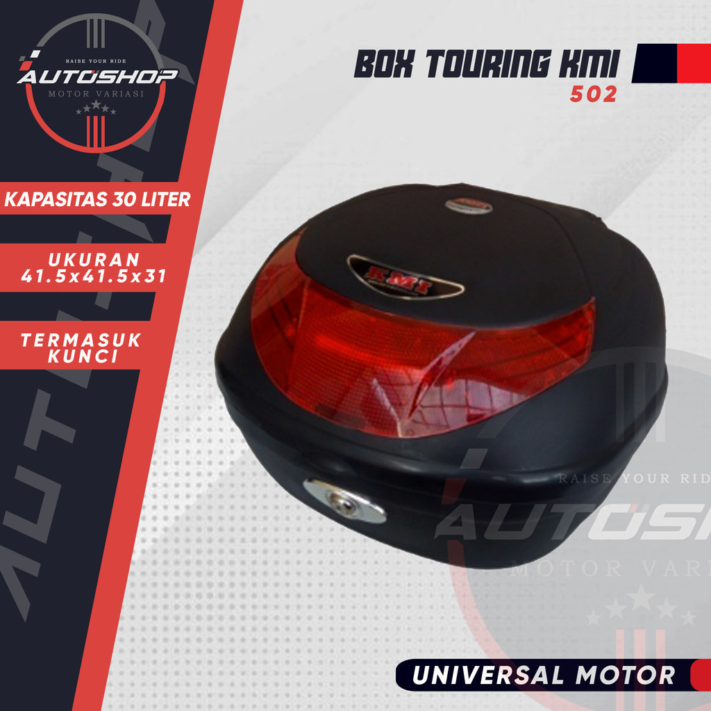 Jual Box KMI Touring Box Bagasi Barang Motor 30 LITER 502 Universal ...