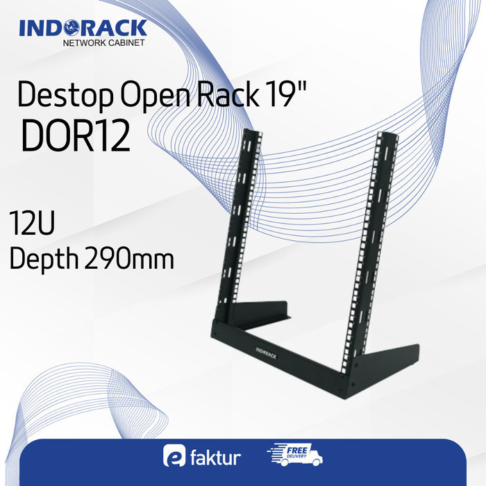 Jual Indorack Desktop Open Rack 12U Rak Audio Receiver Patch Panel DOR12 | Shopee Indonesia