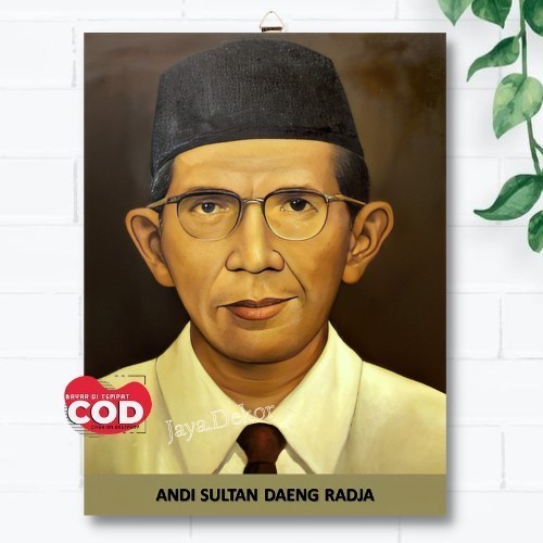 Jual Bingkai Foto Poster Andi Sultan Daeng Radja Pahlawan Indonesia - 20x30 cm | Shopee Indonesia