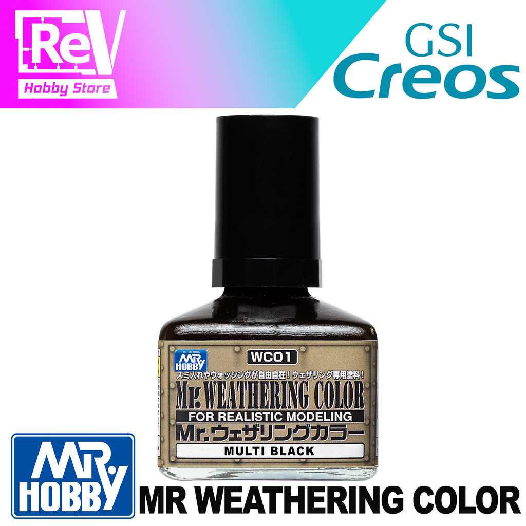 Jual MR WEATHERING COLOR MULTI BLACK MR HOBBY WC01 | Shopee Indonesia