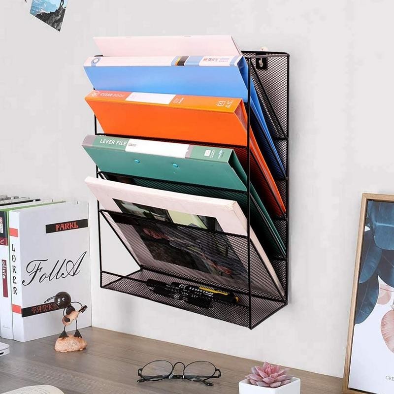 Jual File Organizer Wall Hanging Holder Rack Mail Folder MagazineOffice ...