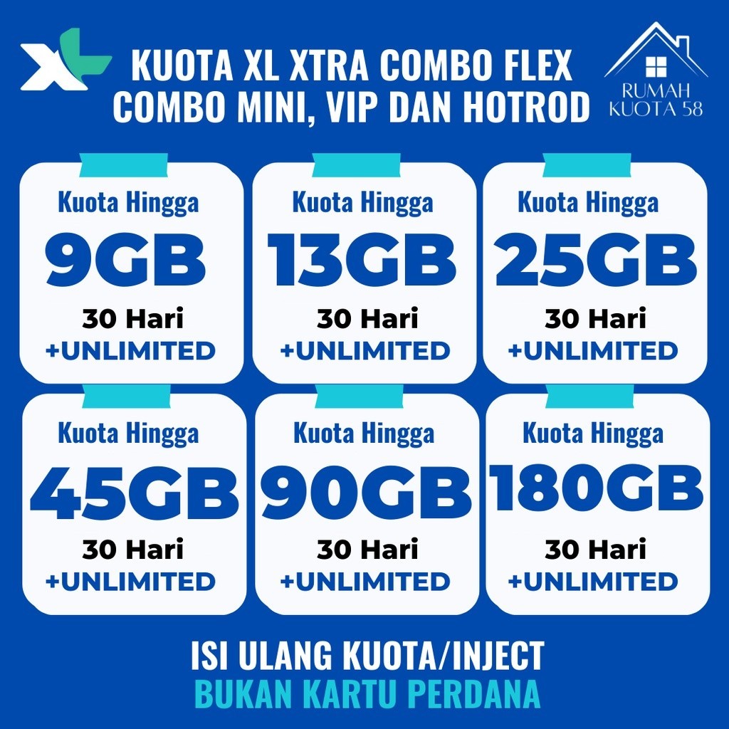 Jual PAKET DATA XL XTRA COMBO FLEX MURAH | Shopee Indonesia