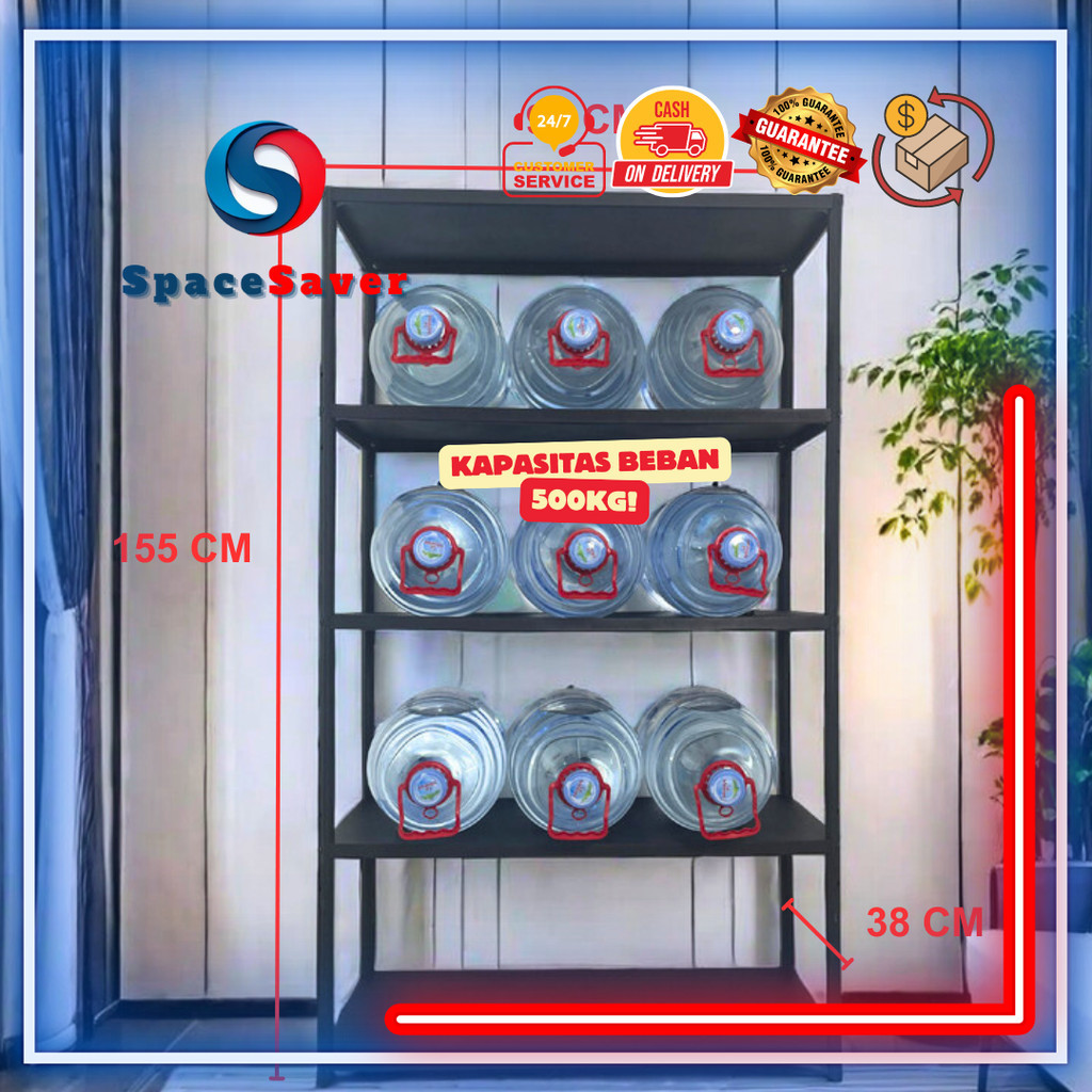 Jual SPACE SAVER -rak dapur penyimpanan ruang tamu Rak Besi Display Barang Dagangan Tempat ...