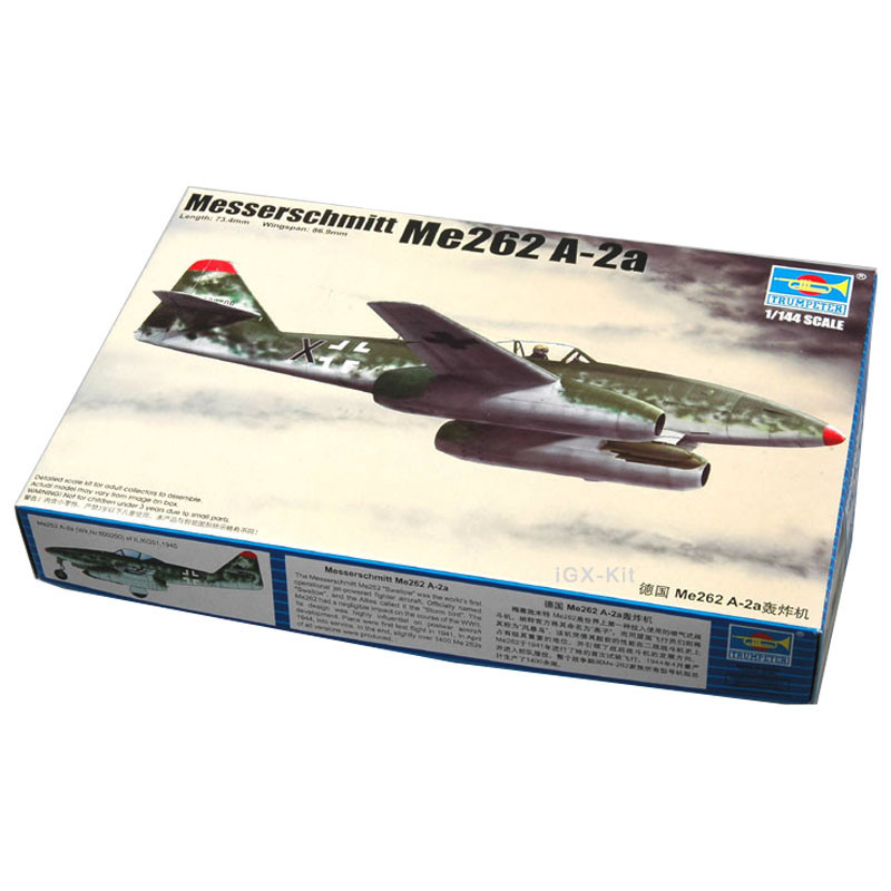 Jual Trumpeter 01318 1/144 Scale German Me262 Me262A-2a Bomber Handcraft Aircraft Plane Gift Toy ...