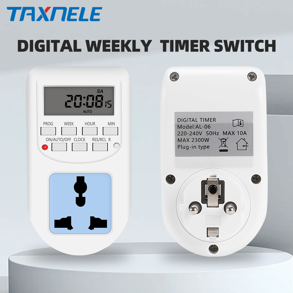 Jual AL-06 AL 06 Digital Programmable Timer Switch Weekly Stop Kontak Minggu 16 Program On Off ...
