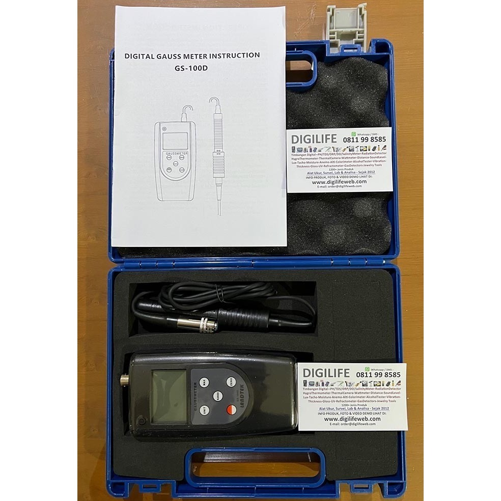 Jual Gauss Meter GS-100D Magnet Tesla Tester GS100D Landtek Magnetic ...