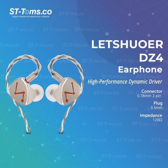 Jual Letshuoer DZ4 / DZ 4 in Ear Monitor IEM 3DD+1PFM Single EDC HIFI ...