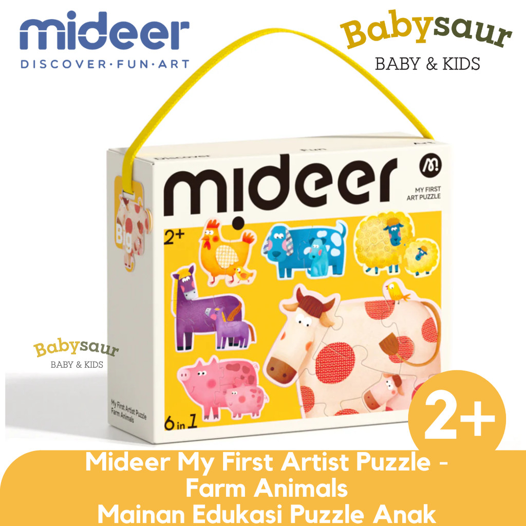Jual Mideer My First Artist Puzzle Farm Animals Mainan Edukasi Kids ...