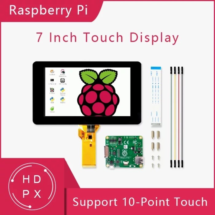 Jual RONIX Official Raspberry Pi LCD 7" Capasitive Touch Screen Display ...