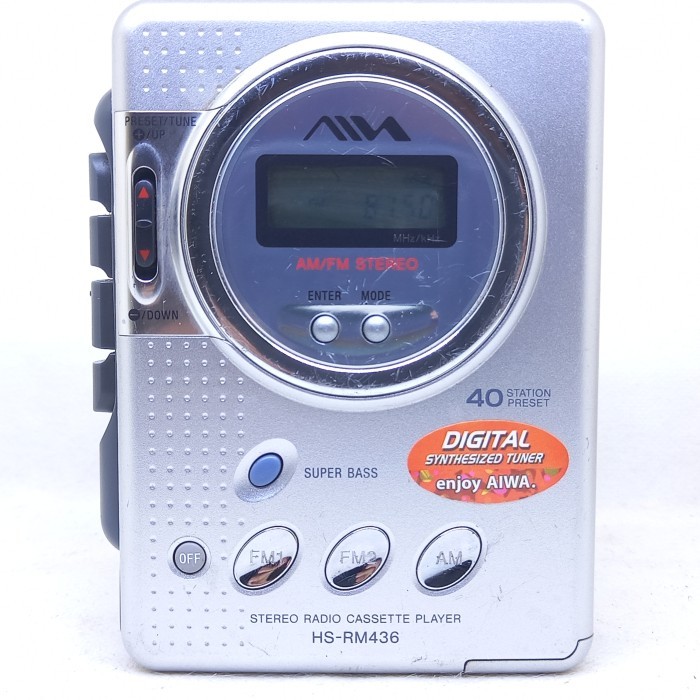 Jual walkman Aiwa HS-RM436 tape player kaset pita radio fm am mini portable | Shopee Indonesia