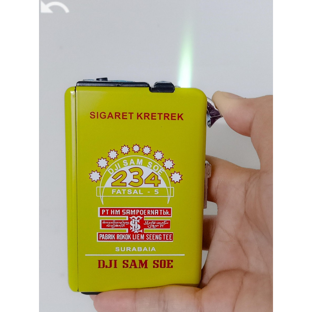 Jual Kotak Rokok Plus Korek Api Dji Sam Soe/Kotak Rokok Unik Dji Sam ...