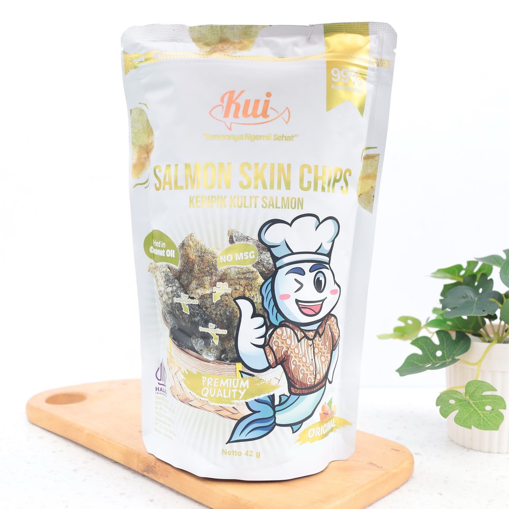 Jual ORIGINAL Salmon Fish Skin Chips - KUI FISH SKIN | Shopee Indonesia