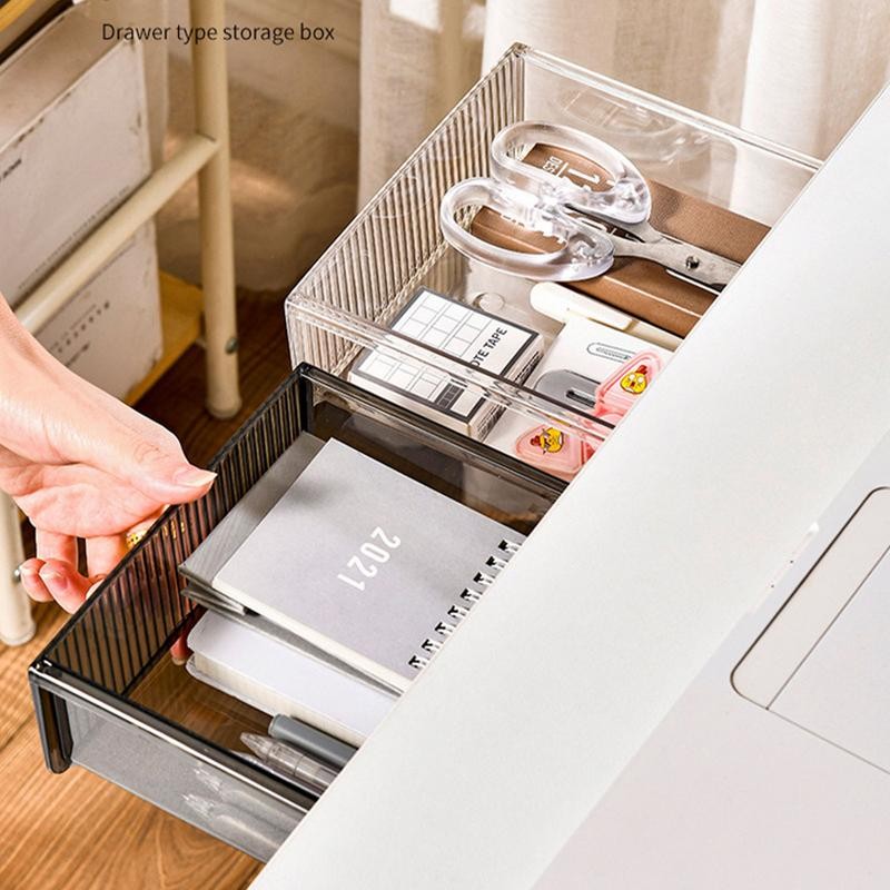 Jual Under Table Drawer Self-Adhesive Attachable Table Drawer Hiddens ...