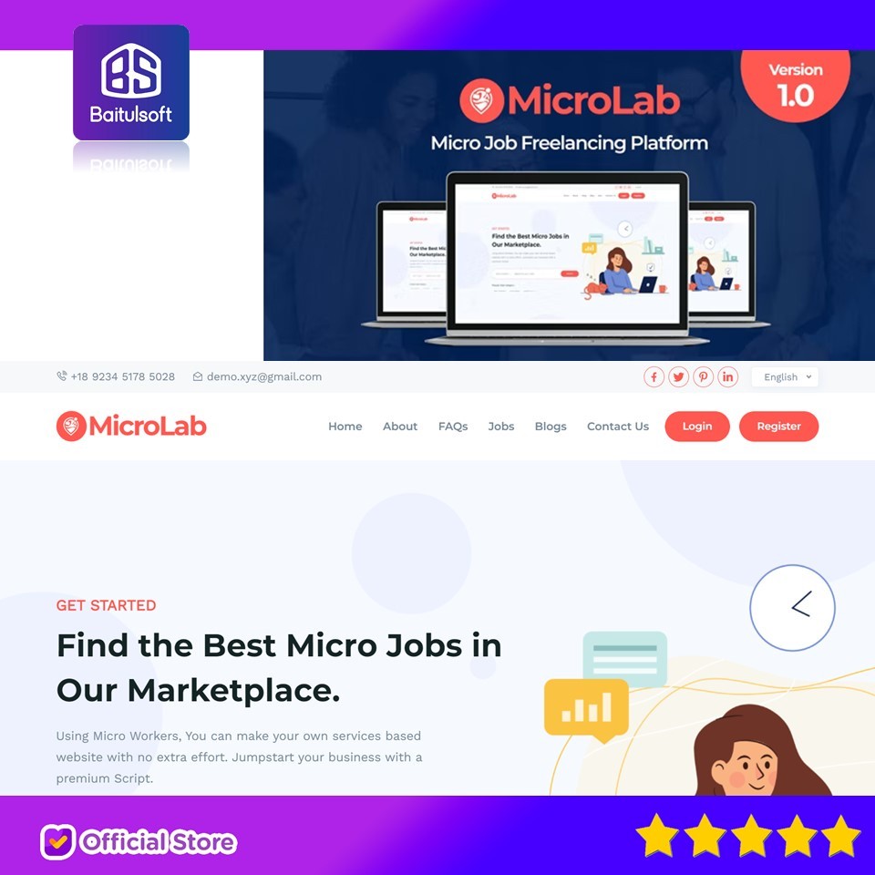 Jual SOURCE CODE APLIKASI MICROLAB - MICRO JOB FREELANCING PLATFORM | Shopee Indonesia