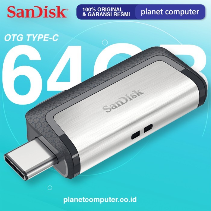 Jual Sandisk OTG Flashdisk 64GB USB Type-C USB 3.1 Ultra Dual Drive ...