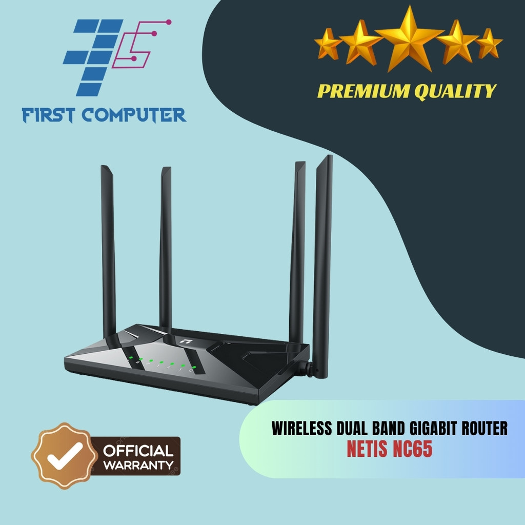 Jual NETIS NC65 AC1200 Wireless Dual Band Gigabit Router | Shopee Indonesia