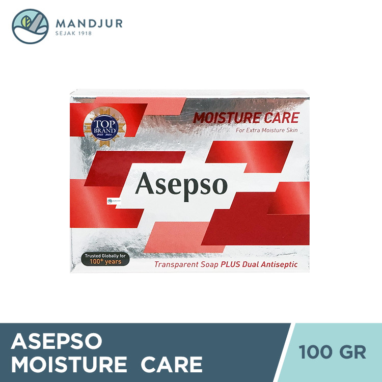 Jual Asepso Moisture Care Transparent Soap 100 Gram - Sabun Batang Antiseptik | Shopee Indonesia