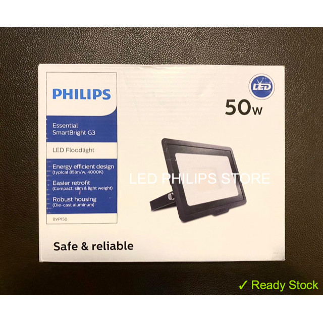Jual LED PHILIPS Sorot BVP150 50Watt 50 Watt 50W 50 W Flood Light IP65 - Putih | Shopee Indonesia