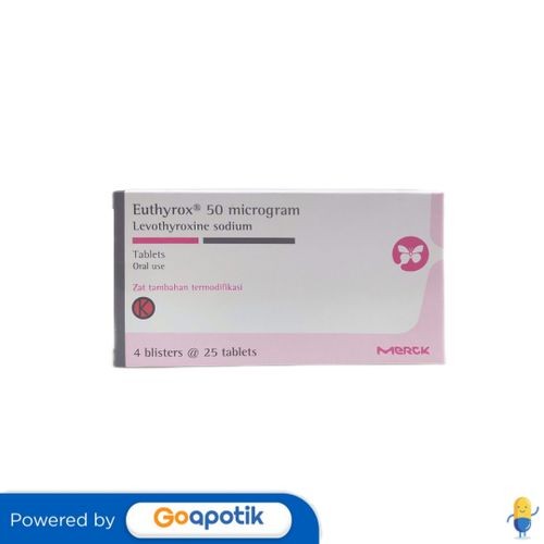 Jual Euthyrox 50 Mcg Box 100 Tablet / Hipotiroid | Shopee Indonesia