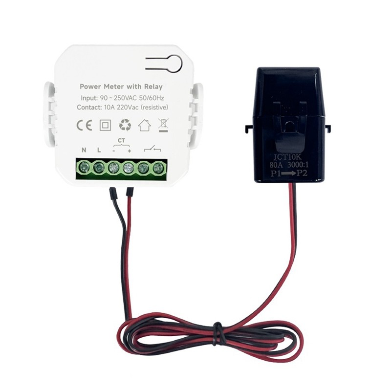 Jual TUYA Smart Life Wifi Energy Meter 80A With On/Off 1 Transformer PV ...