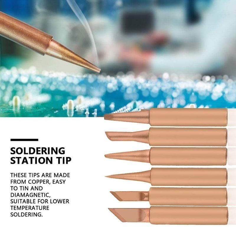 Jual SAZFIT Set Mata Solder Iron Tip Nonmagnetic for Hakko 936 900M-T 6 Pcs | Shopee Indonesia