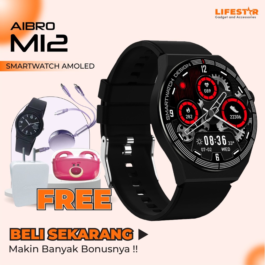 Jual M12 Smart Watch Free F4 Jam Run IPX67 Water Resistance Bluetooth ...