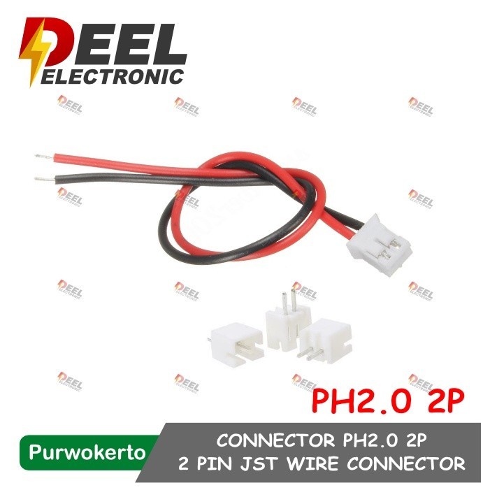 Jual CONNECTOR PH2.0 2PIN MALE FEMALE WITH CABLE PLUG WIRES CABLES SOCKET | Shopee Indonesia