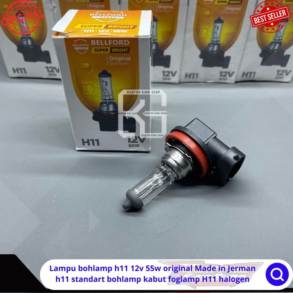 Jual Lampu bohlamp h11 12v 55w original Made in Jerman h11 standart ...