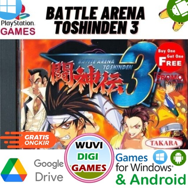 Jual Jual Game PC Battle Arena Toshinden 3 Emulator PS1 | Bisa Main di Android atau PC | Beli 1 ...