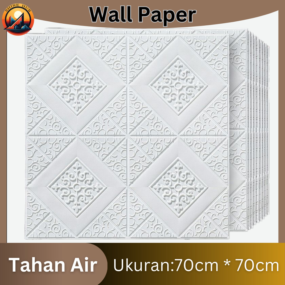 Jual Wallpaper 3D FOAM / Wallfoam Batik 70x70cm / Wallpaper Dinding 3D ...