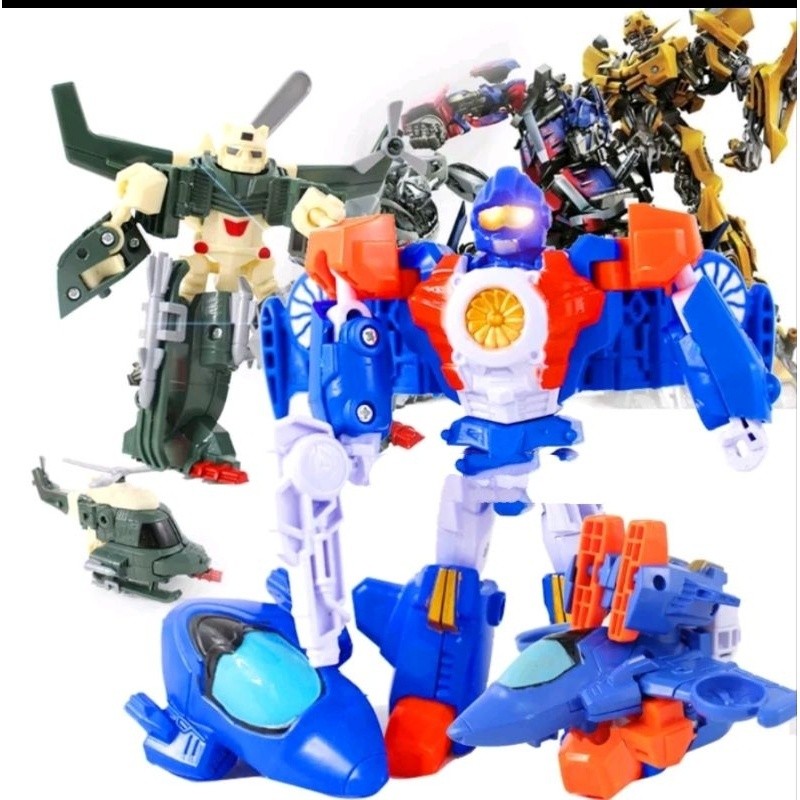 Jual eOnePro MAINAN ANAK TOBOT MINI ROBOT MOBIL TRANSFORMER B KEREN ...