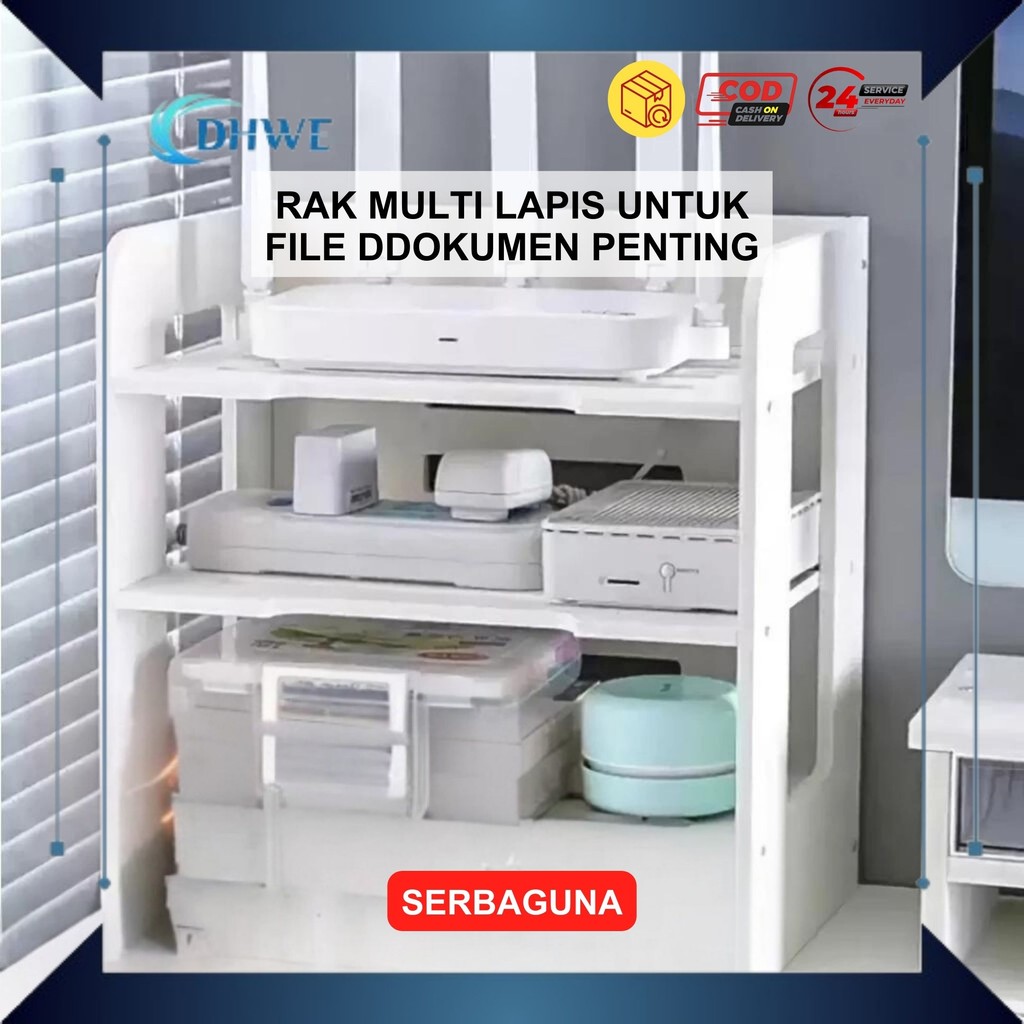Jual DHWE - Rak Meja Dua Susun Tiga Susun Bertingkat Sekat Untuk Remote ...