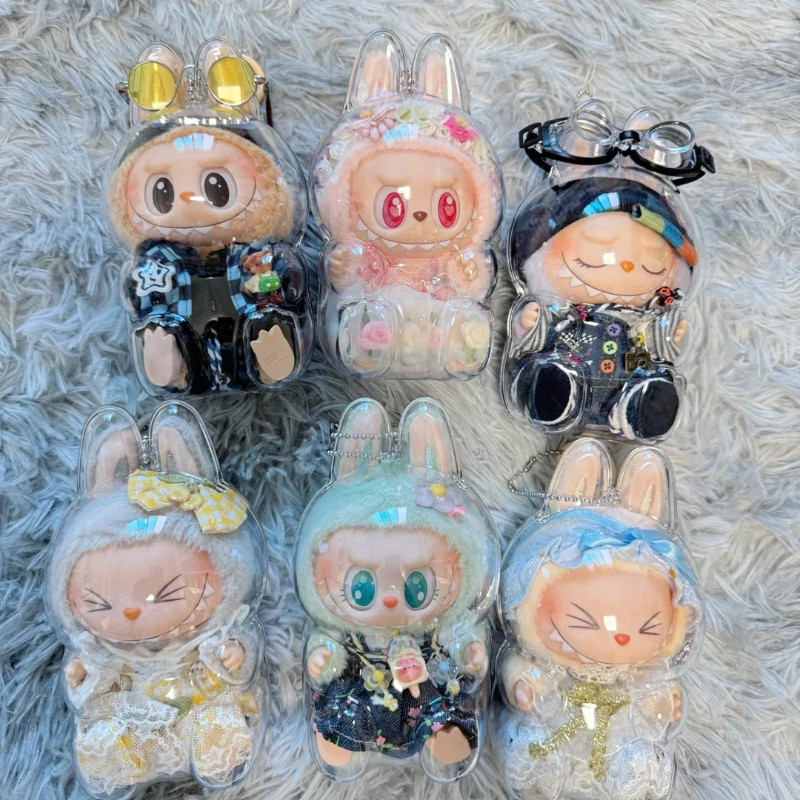 Jual Labubu V1/V2 Kotak Akrilik Pelindung Kotak Organizer Portabel ...