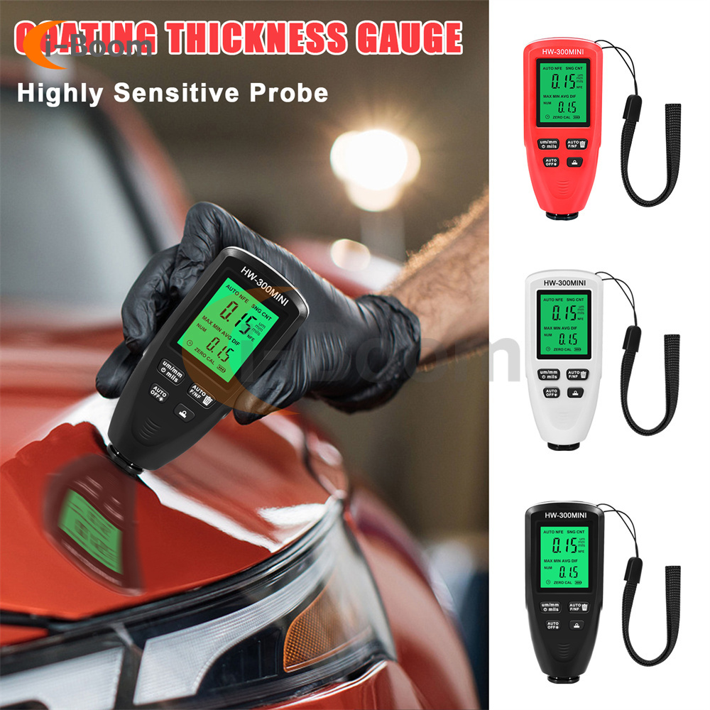 Jual HW-300PRO Digital Mini Coating Thickness Gauge Car Paint Thickness ...